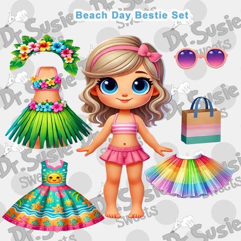 Beach Day Beastie" Island Girl Edition .STL File Cookie Cutters | CBC ...